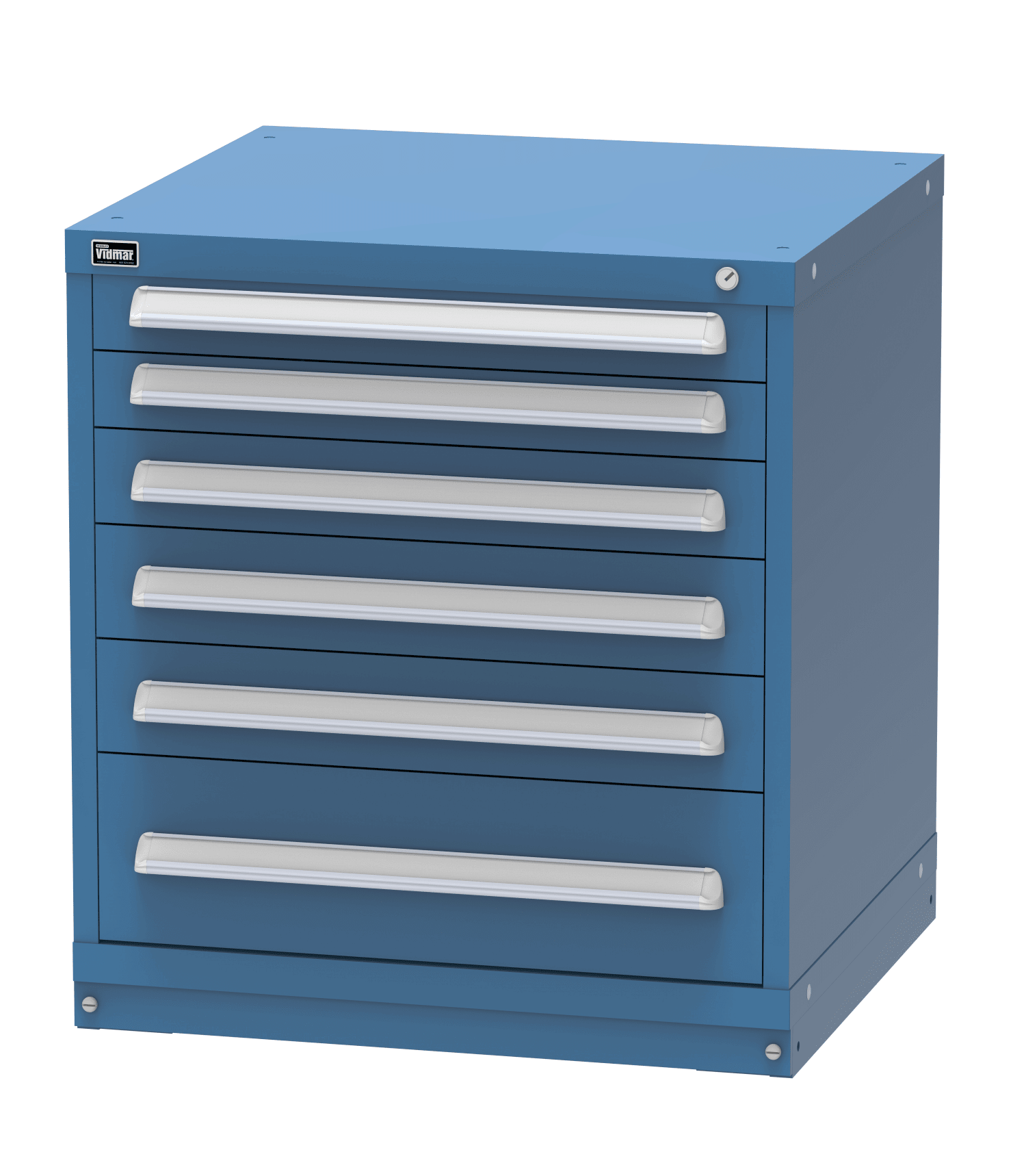 Vidmar 30" Wide 6 Drawer Cabinet Plus Accessories