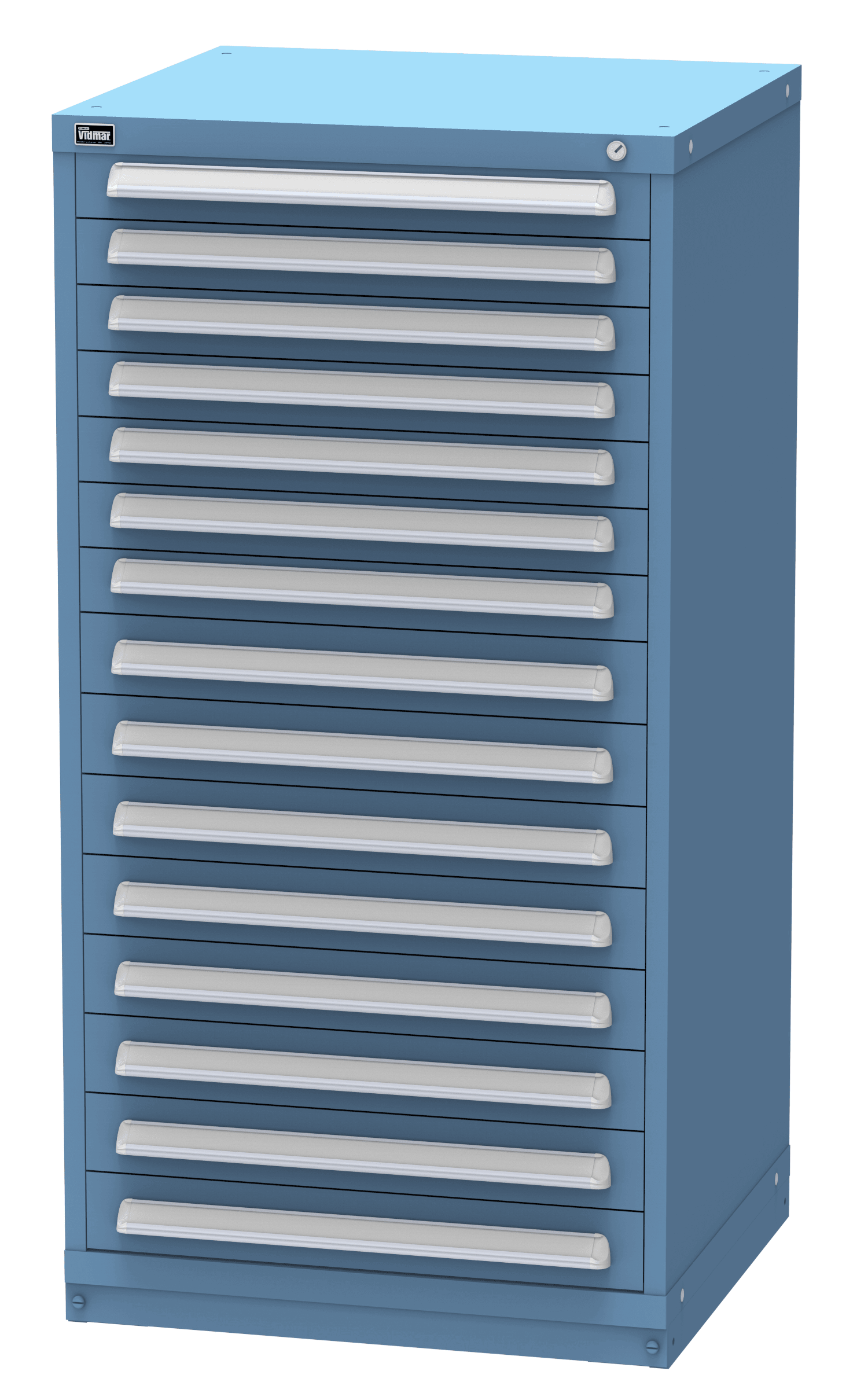 Vidmar 30" Wide 15 Drawer Cabinet Plus Accessories