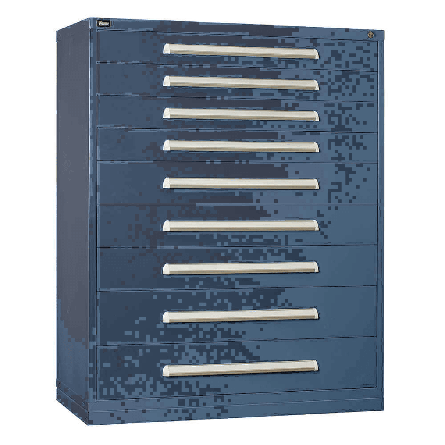 Vidmar 45" Extra-Wide 9 Drawer Cabinet