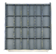 Vidmar Drawer Layouts for Drawer Model 25