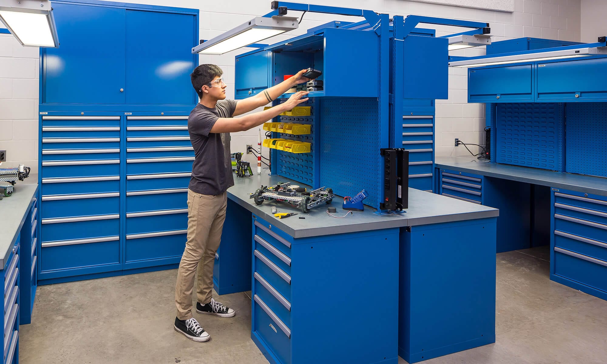 Overhead Cabinets Shelves and Mounting Components